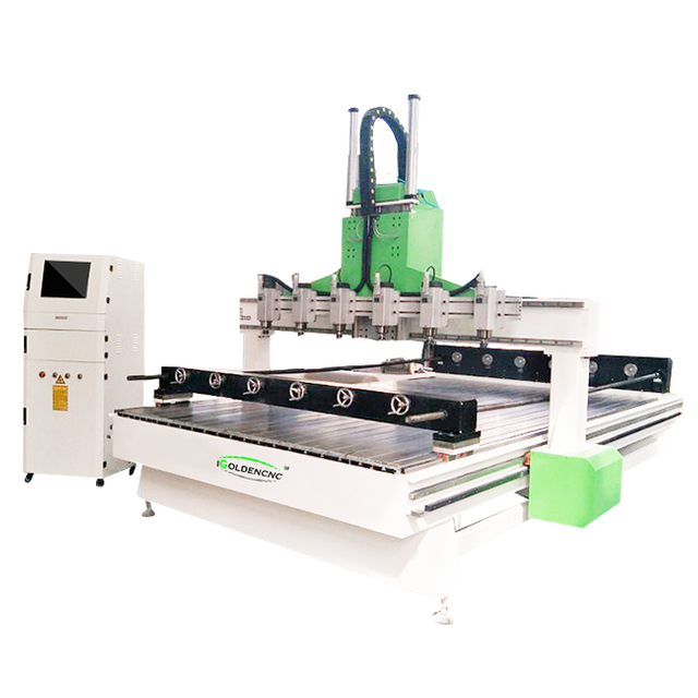 Macchina per router CNC con asse rotante - IGOLDENCNC